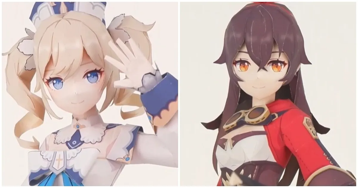 โคตรดี ชมงาน Papercraft Barbara และ Amber จาก Genshin Impact