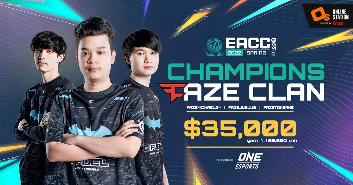 FaZe Clan ทวงบัลลังก์คืน คว้าแชมป์ EACC Spring 2022 ได้สำเร็จ!!