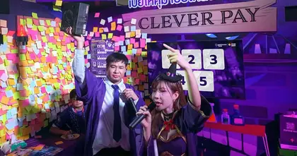 ภาพความสนุก Chicken V บุกบูธ Clever Pay ในงาน gamescom asia x Thailand Game Show 2025